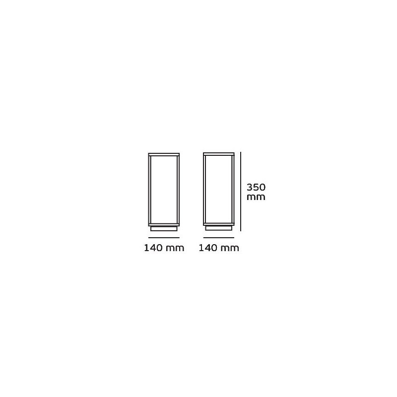 ΦΩΤΙΣΤΙΚΟ ΕΞΩΤΕΡΙΚΟΥ ΧΩΡΟΥ ΦΑΝΑΡΙ IP54 35CM ANΘΡΑΚΙ VK/02126/AN